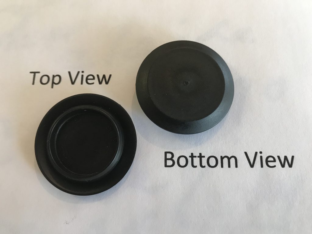 Trunk And Body Plug Plastic 7/8" hole Smooth Top PP7/8" - Just Mopar